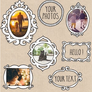 Doodle Frames Clipart. Hand Drawn Frame Clipart. Borders & Frames, Tags ...