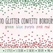 Glitter Confetti Borders Clip Art. Glitter Borders and Frames. Metallic ...