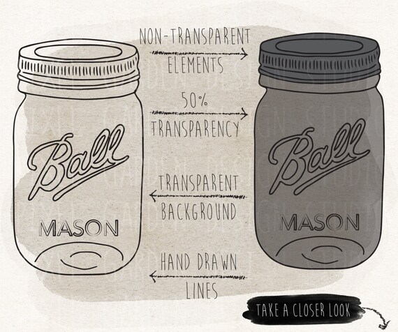 Ball Canning Jar Clip Art
