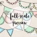 Bunting Banner Clip Art. Doodle Flag Banners. Hand Drawn Party Garland ...