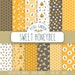 Sweet Honeybee Digital Paper Pack Honeycomb Floral | Etsy