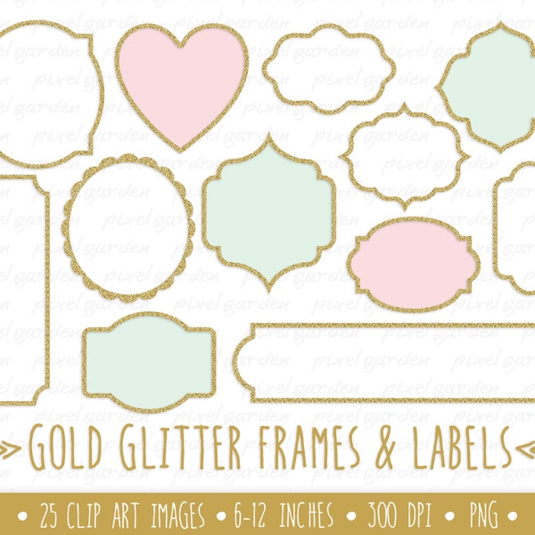 Glitter Frames - Etsy