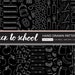 Black & White Back to School Digital Paper. Hand Drawn Student, Teacher ...