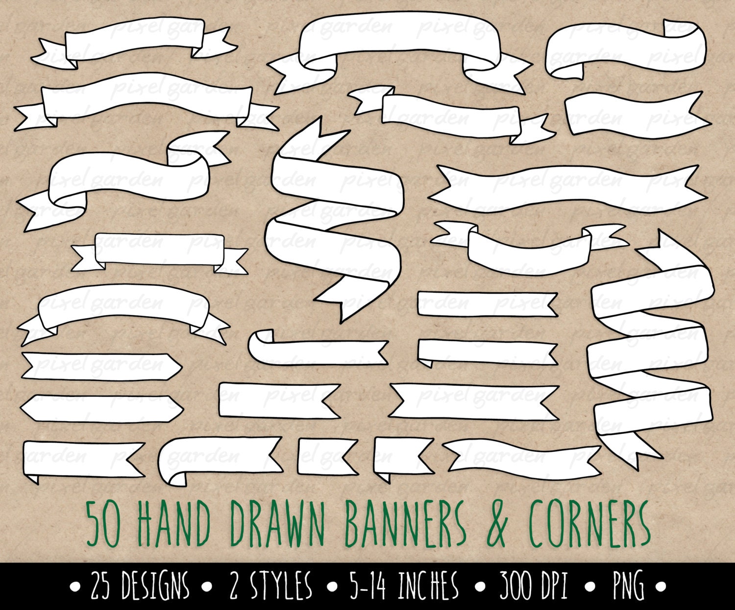 Vintage Ribbon Banner Clip Art