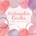 Watercolor Circles Clip Art. Hand Painted Bubbles. Hand Drawn Clipart ...