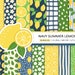 Lemon Digital Paper. Seamless Lemon Pattern. Citrus Lemon - Etsy