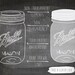 Chalkboard Mason Jar Clip Art. Hand Drawn White Mason Jar - Etsy