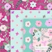 Tropical Floral Digital Paper. Pink & Teal Cottage Chic Scrapbook Paper ...