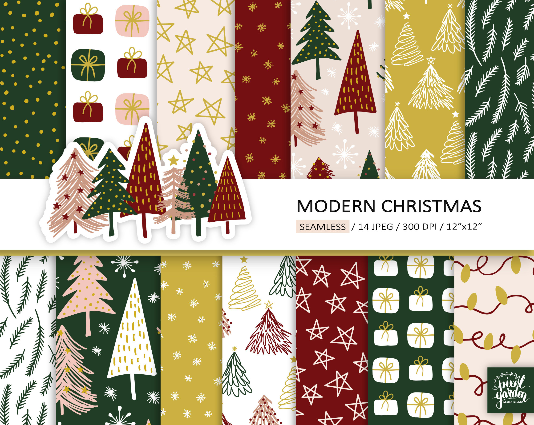 Modern Christmas Pattern