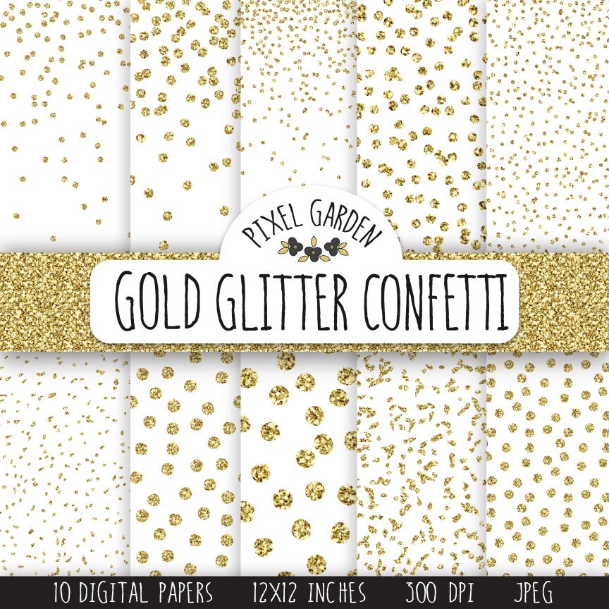 Gold Dot digital paper invitation paper Christmas wedding invites card ...