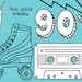 80s Doodle Clipart. Hand Drawn Eighties Nineties Nostalgia - Etsy
