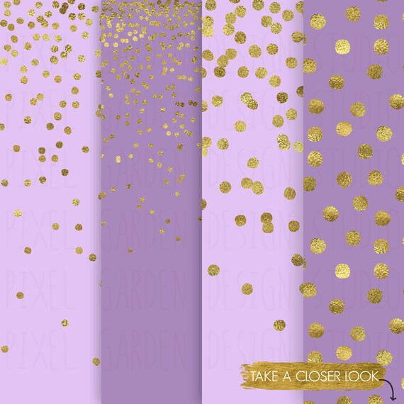 Craft Supplies & Tools confetti gold foil backgrounds printable ...