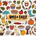 Hand Drawn Fall Clip Art. Doodle Autumn Clip Art. Thanksgiving ...
