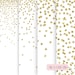 Gold Glitter Confetti Digital Paper. Gold Metallic Dot Confetti ...