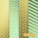 Gold Foil Digital Paper. Turquoise & Gold Scrapbook Papers. - Etsy