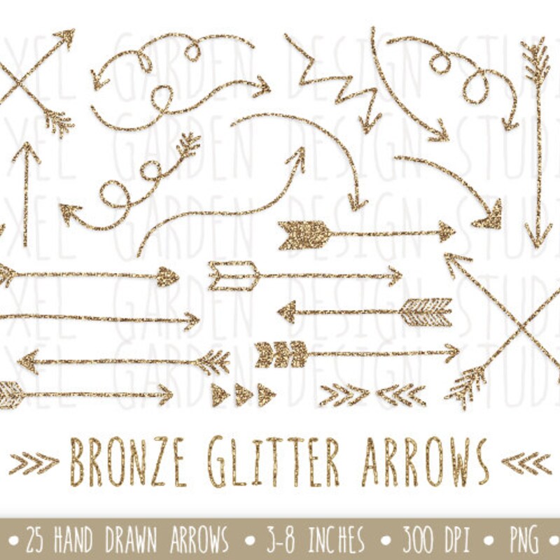 Glitter Arrows - Etsy