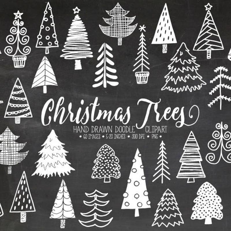 Christmas Chalk Art - Etsy