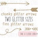 Bronze Glitter Arrows Clip Art. Hand Drawn Arrows Clipart. Glitter ...