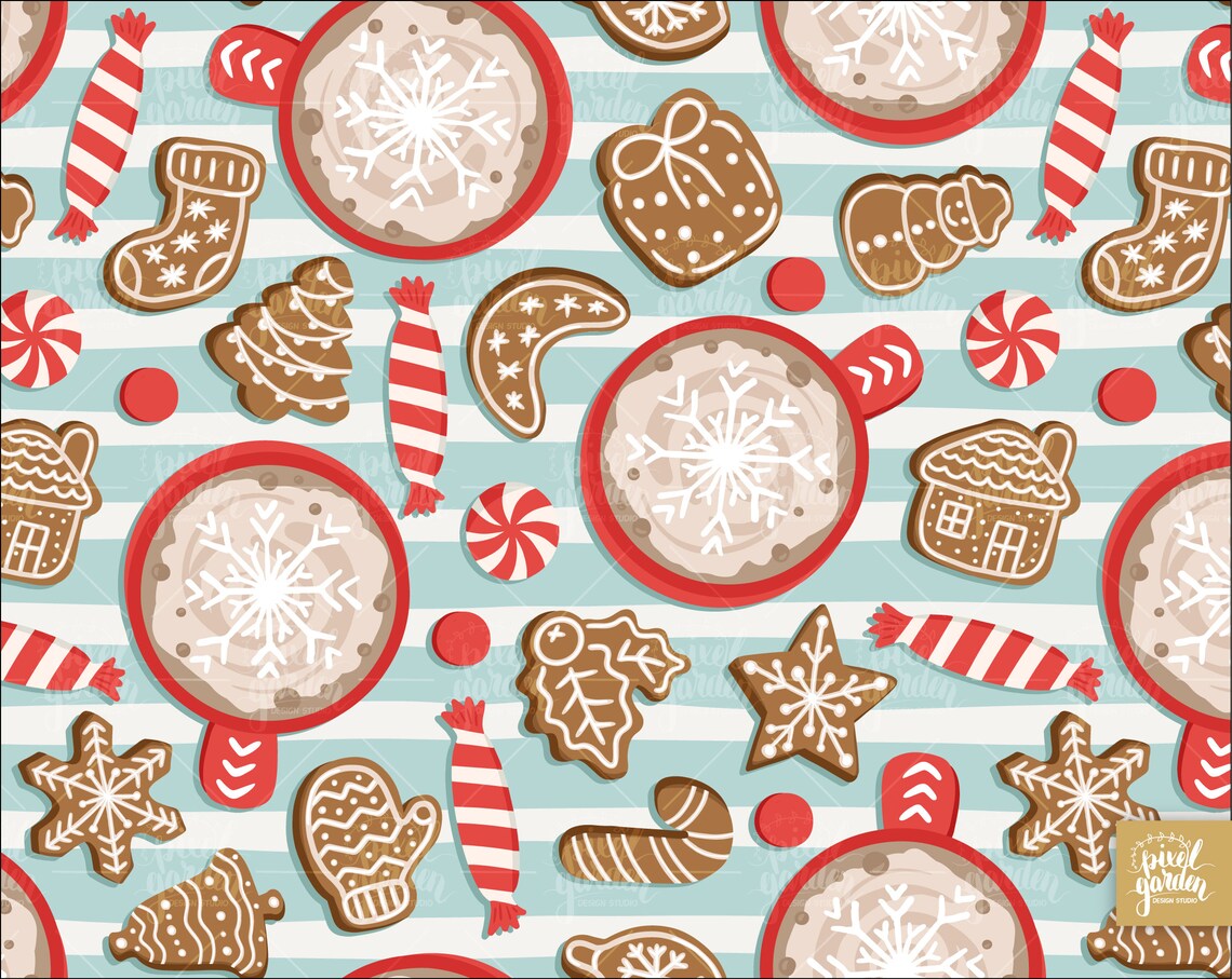 Christmas Seamless Pattern for Custom Fabric Printing. - Etsy