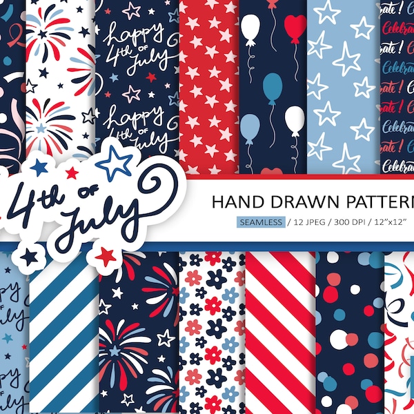4th of July Patterns - Etsy