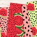 Watermelon Digital Paper. Summer Scrapbooking Paper. Seamless - Etsy