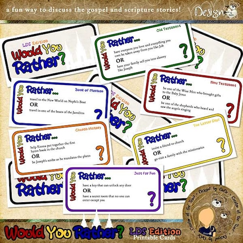 Would You Rather Printable Game for Kids or Teens Road Trip - Etsy