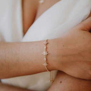 Celestial Bridal Set | Celestial Necklace and Bracelet | Star Bridal ...