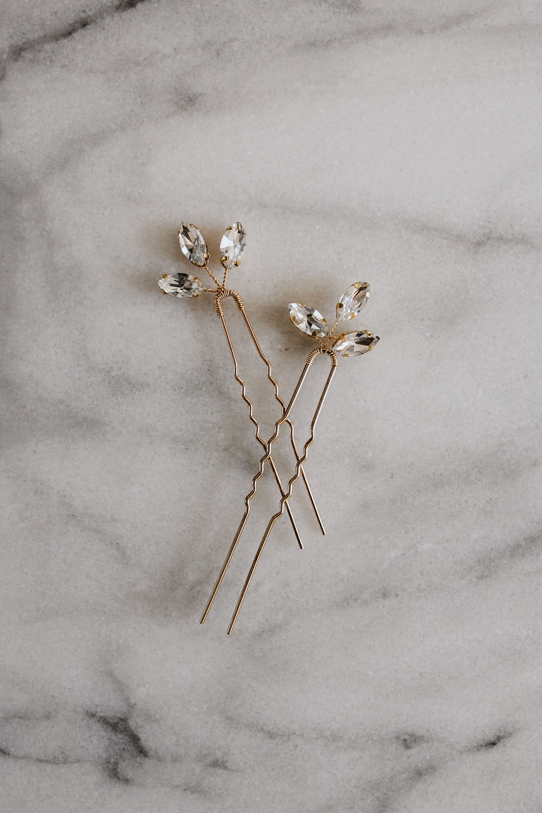 Gold Hair Pin Crystal Hair Pin Bridal Hair Pins Wedding Hair Pins ...