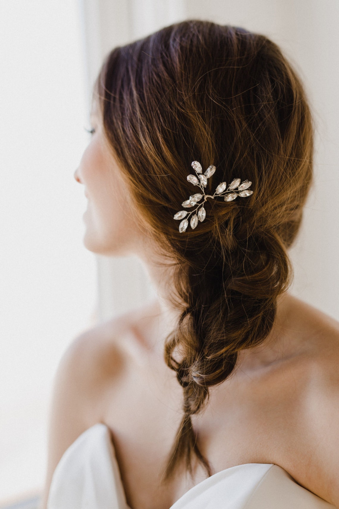 Crystal Hair Pins Bridal Hair Pins Silver Hair Pins Etsy