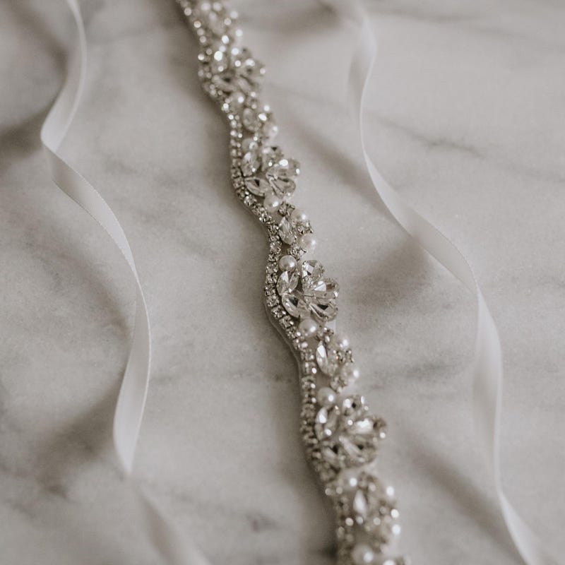 Beaded Bridal Sash - Etsy