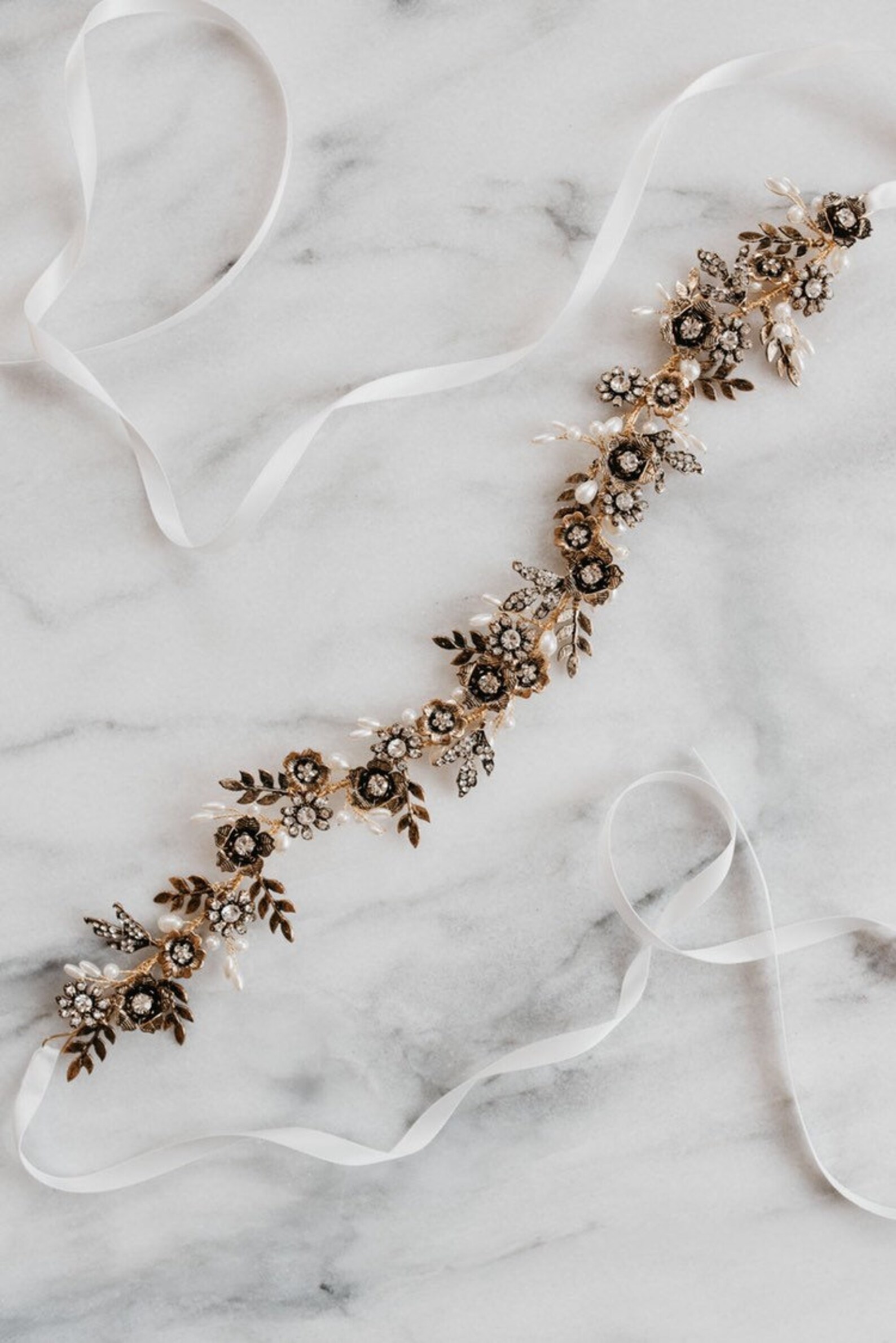 Gold Bridal Sash Vine Leaf Sash Vintage Bridal Belt Sash - Etsy