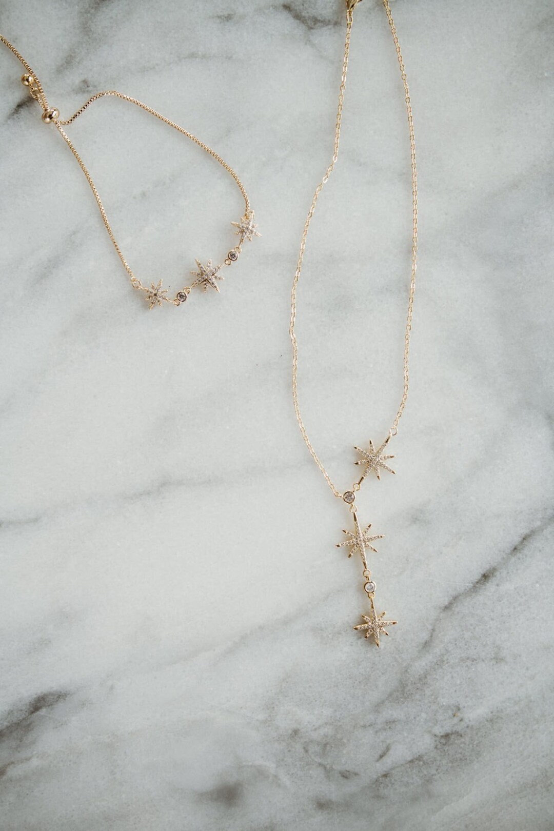 Celestial Bridal Set | Celestial Necklace and Bracelet | Star Bridal ...