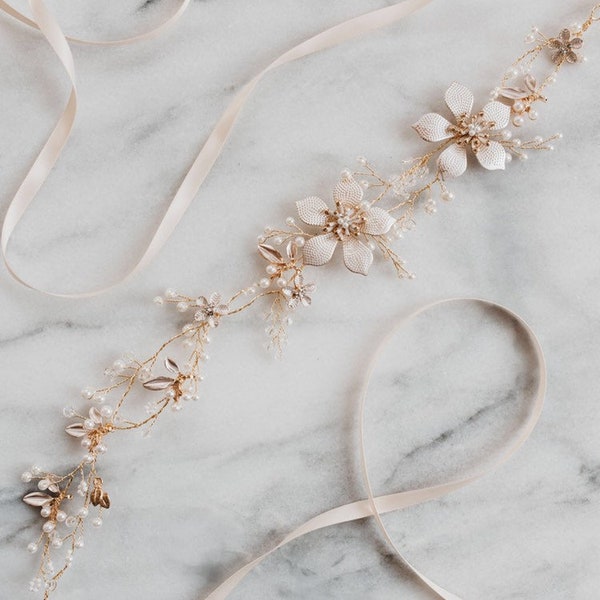 Floral Bridal Sash - Etsy