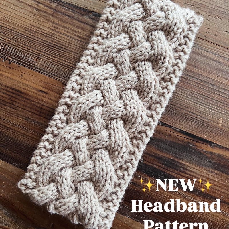 Winter Cableknit Headband - Etsy