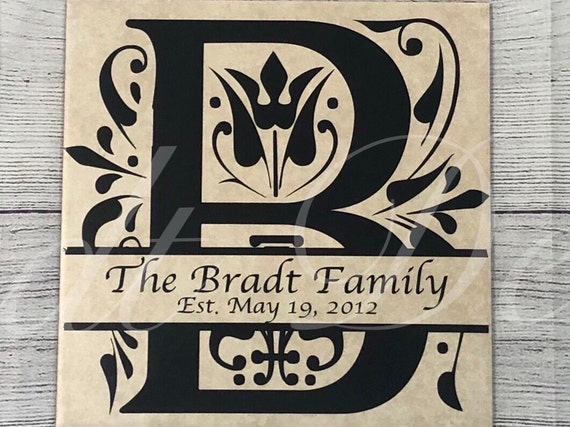 Personalized Engraved Tiles Photo Engraved Black Ceramic Tile 6×6
