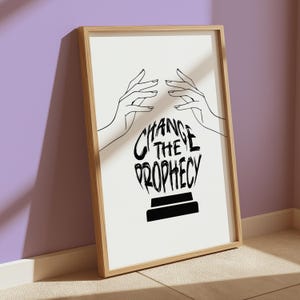 Taylor Ts Swift the Prophecy Ttpd Lyric Song Print, Printable Wall Art ...