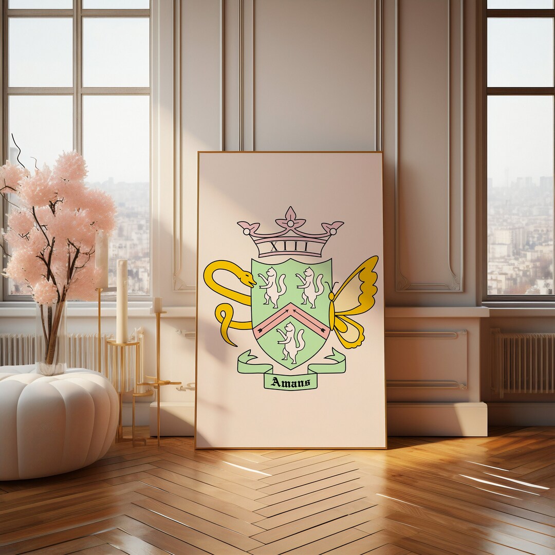 Taylor TS Swift Emblem Coat of Arms Swift Crest Digital Download Wall ...