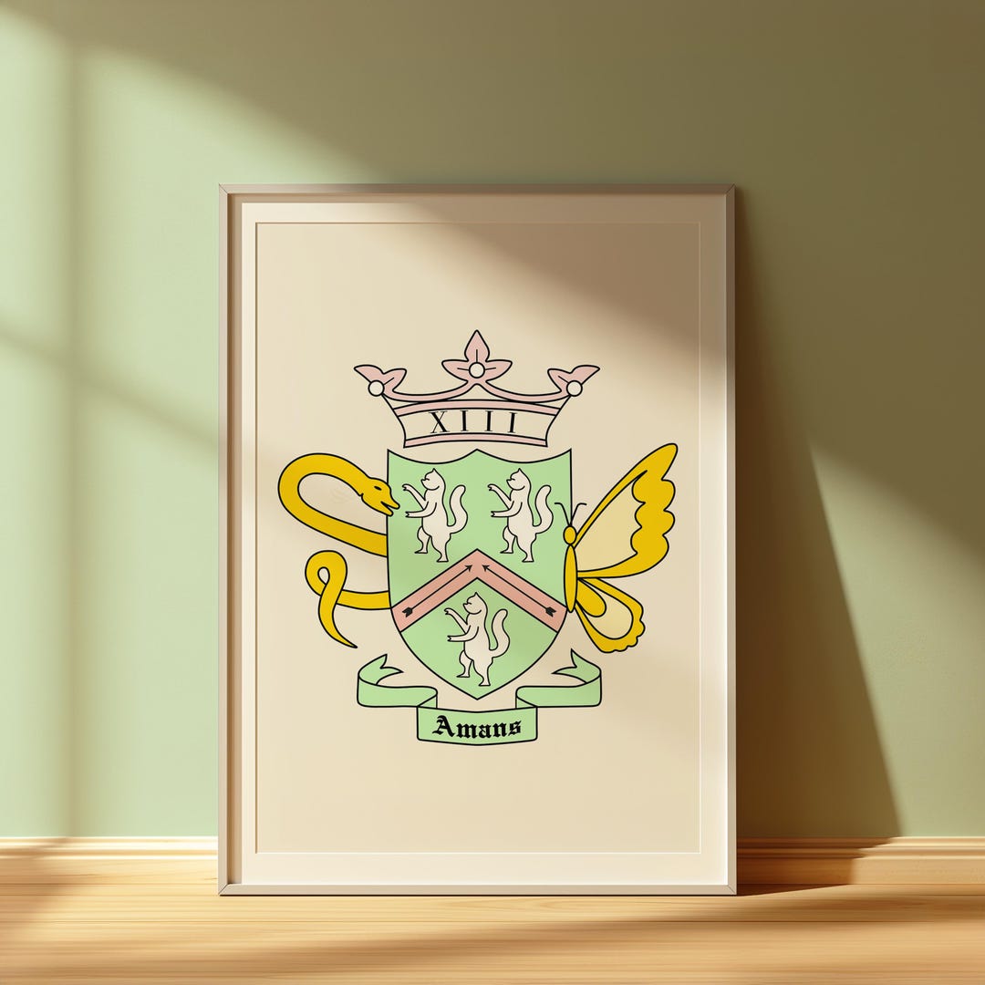 Taylor TS Swift Emblem Coat of Arms Swift Crest Digital Download Wall ...