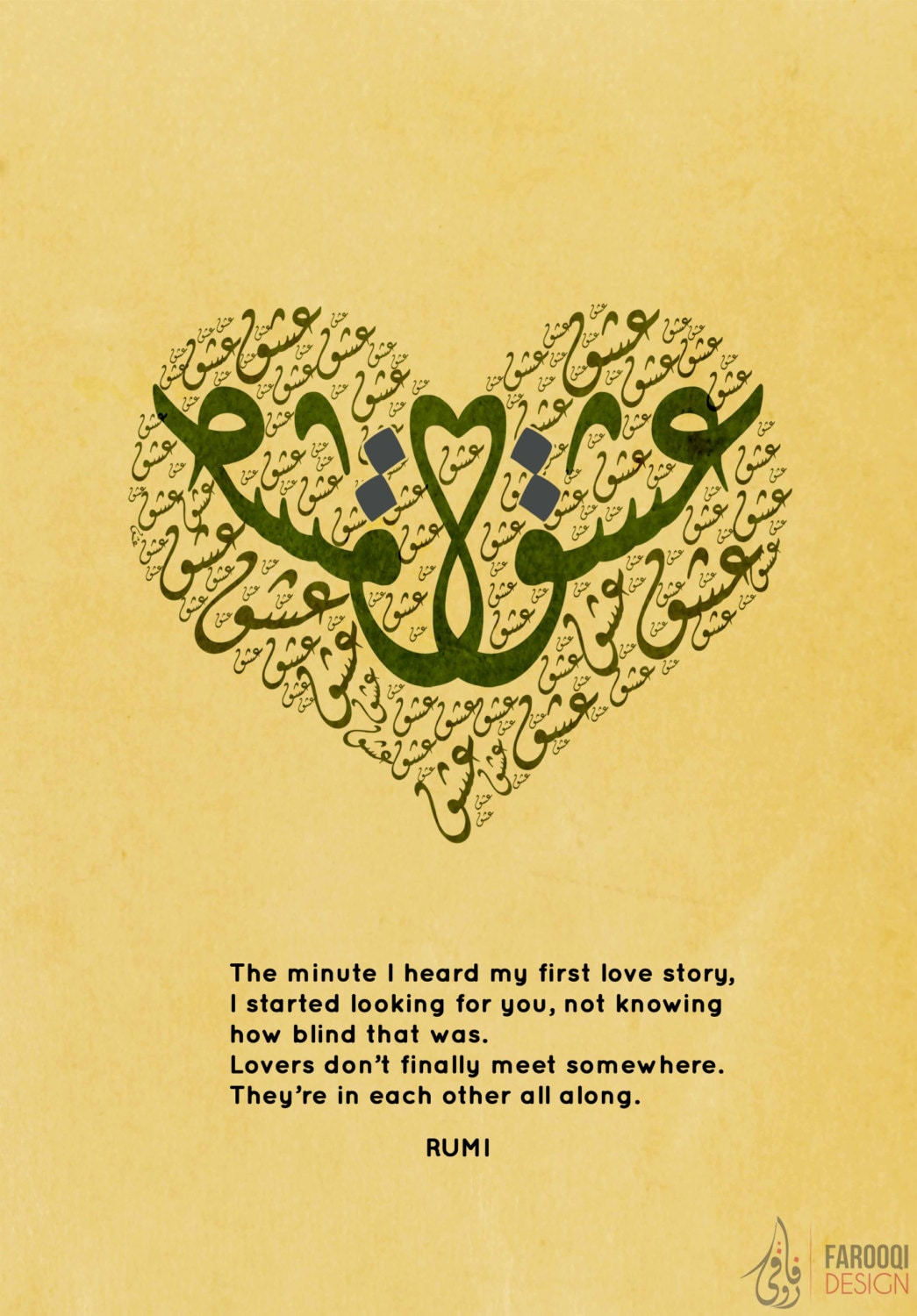 Rumi Love Story - Rumi Decor | Wall Art Prints | Rumi Love Story in ...