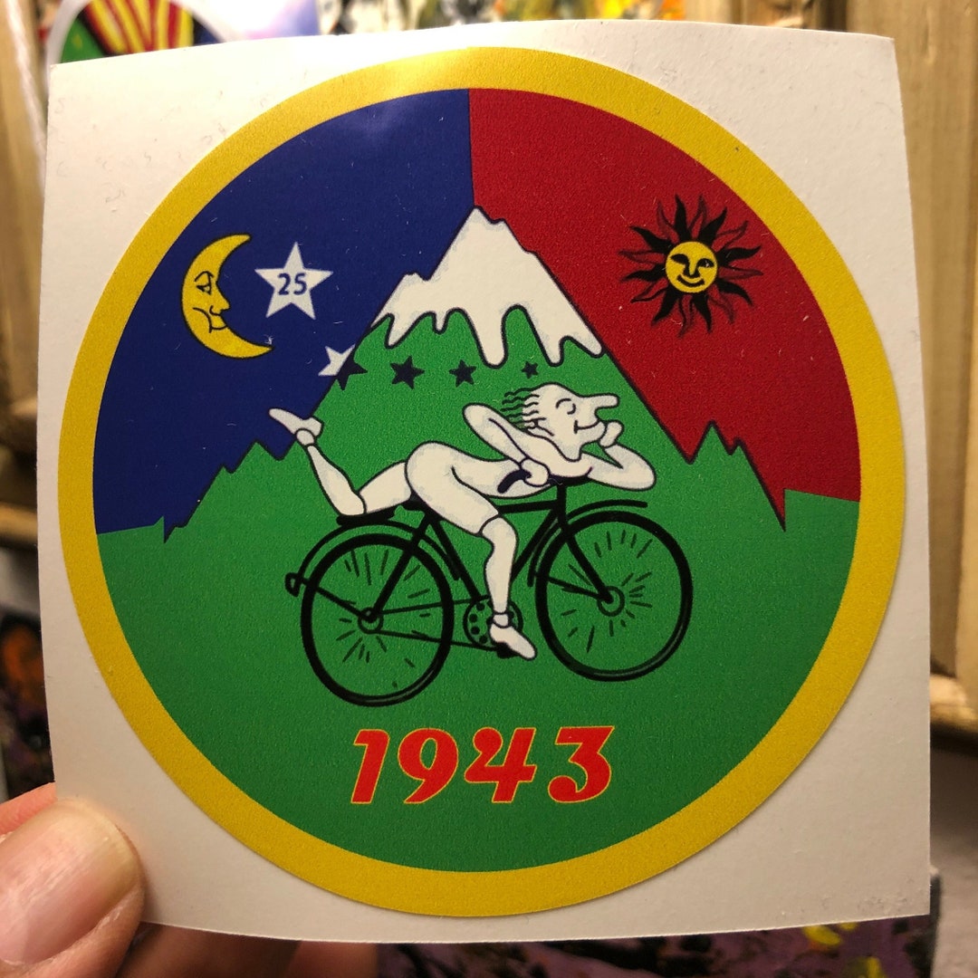 Bicycle Day Sticker Round - Celebrate Albert Hofmann Year Round on His ...