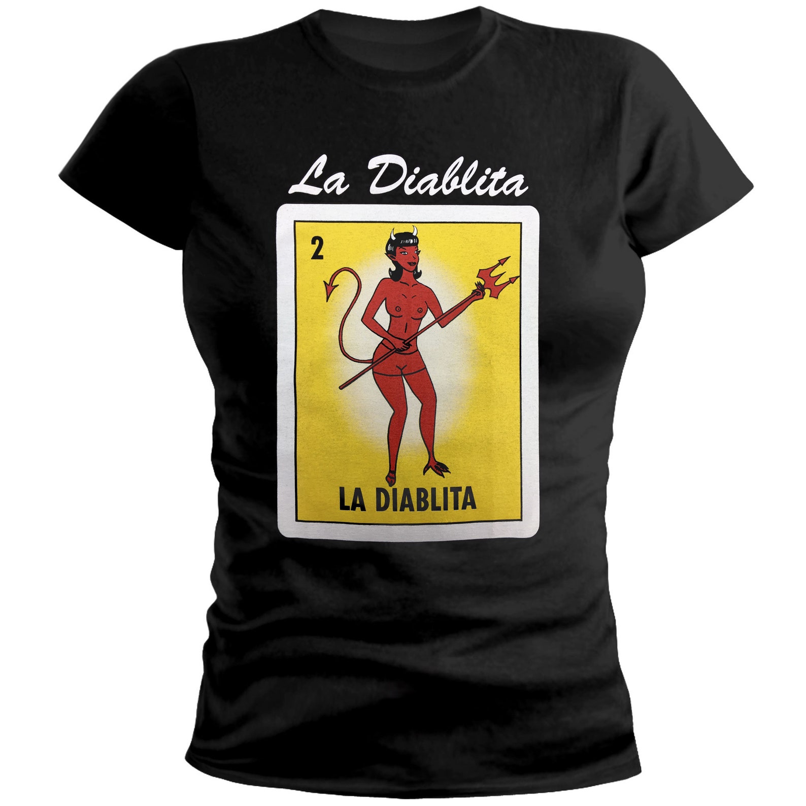 La Diablita Devil Loteria Mexican Bingo Mexican Humor Party | Etsy