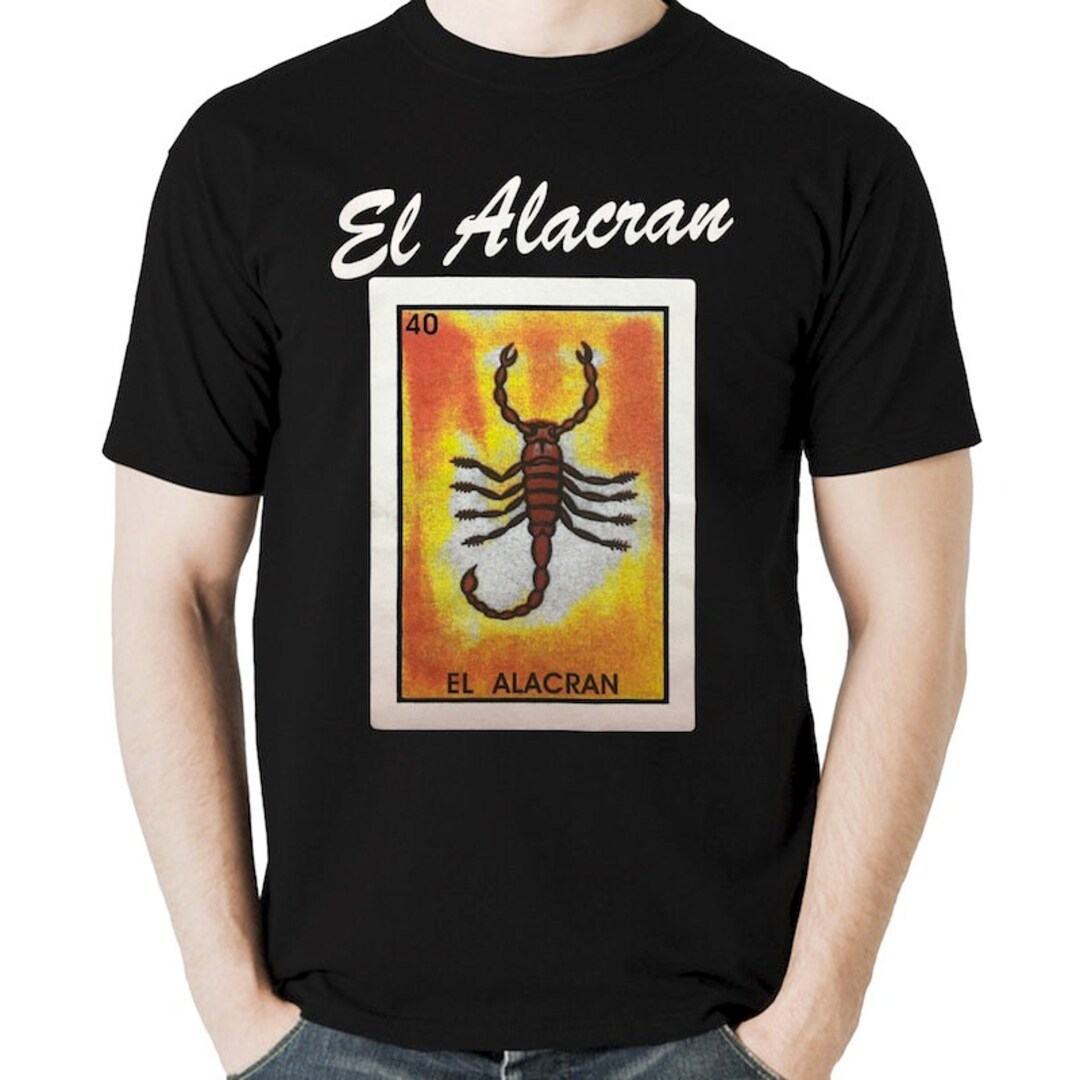 El Alacran Scorpion Loteria Mexican Bingo Men's T-shirt - Etsy