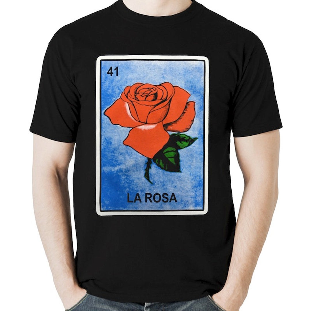La Rosa Rose Loteria Mexican Bingo Adult Unisex T-shirt - Etsy