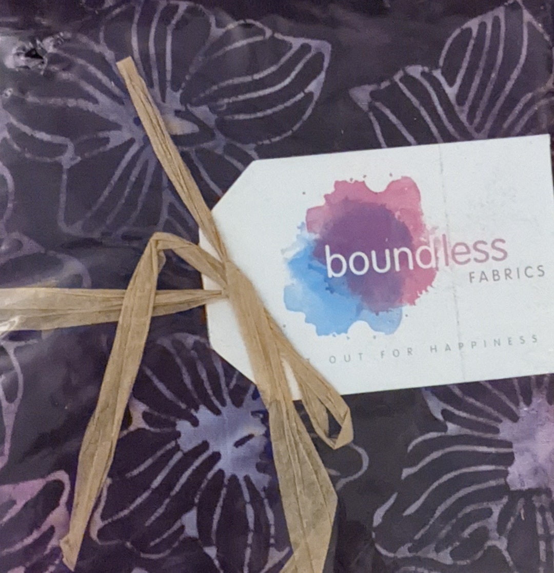Purple Floral Batiks Charm Pack by Boundless Fabrics - Etsy