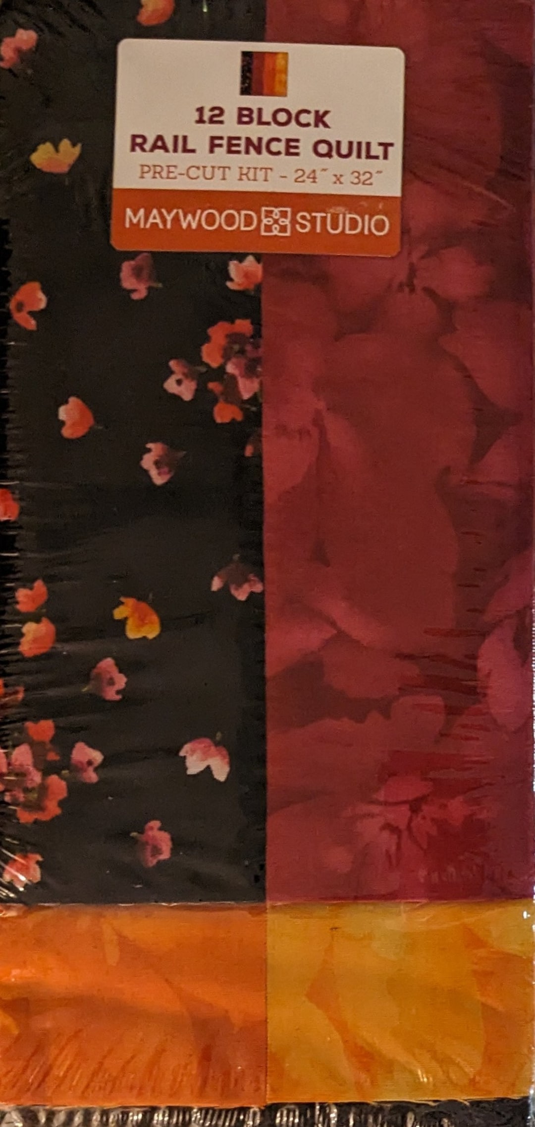 Catalina Collection 12 Block Rail Fence Quilt Kit 24 X 33 by Marti ...