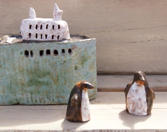 Ceramic Ship-Miniature Boat-Model Ship-Nautical Decor-Ocean | Etsy