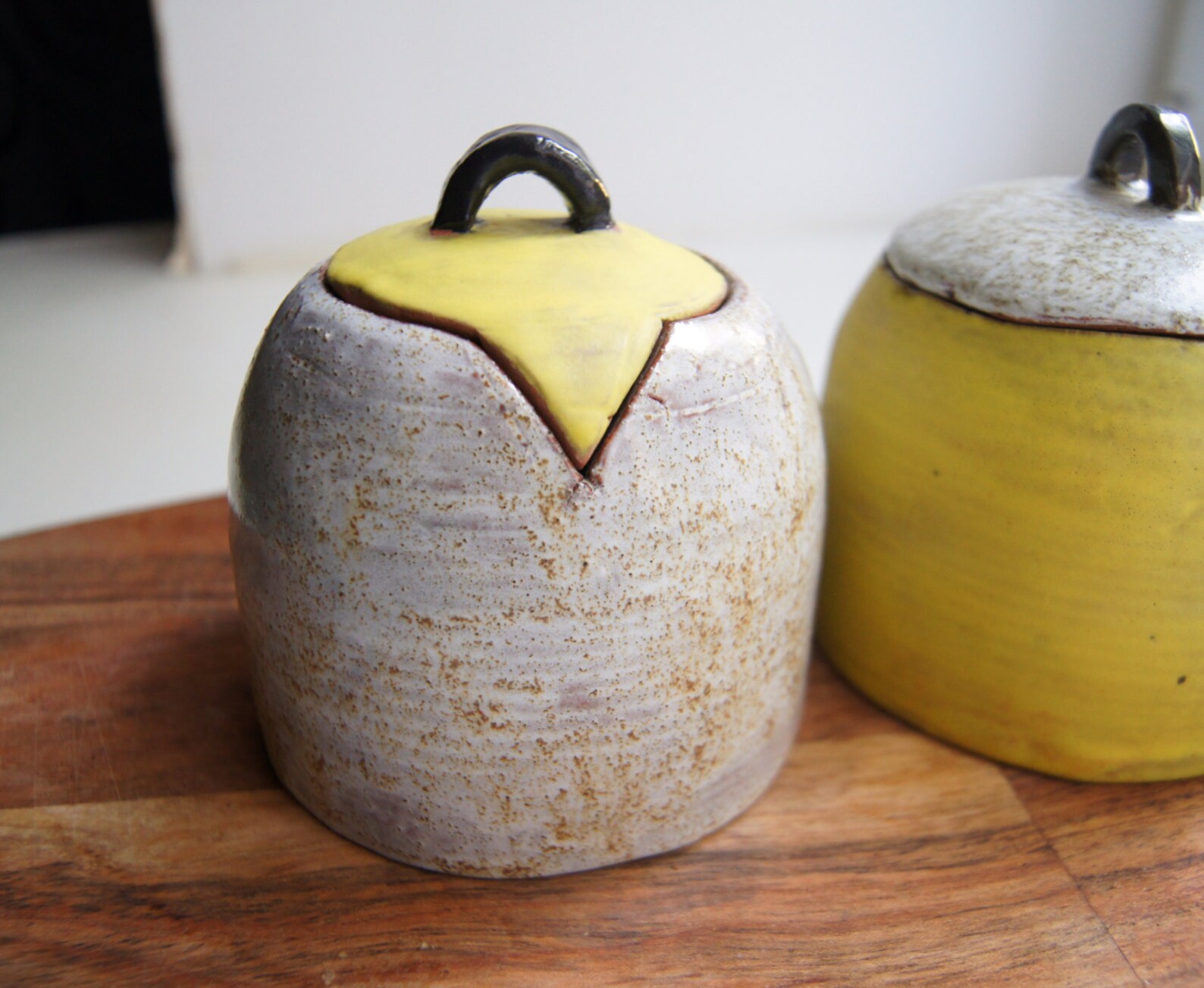 Kitchen Storage Salt Jar Ceramic Canister salt and Pepper - Etsy Israel