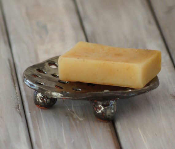 Metallic Soap Dish-ceramic Soap Dish-pottery Soap - Etsy