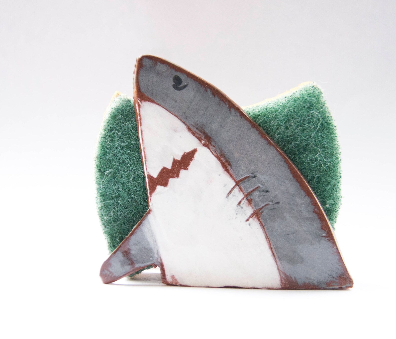 Shark Sponge Holder-napkin Holder-housewarming Gift-ceramics - Etsy
