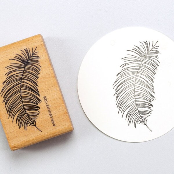 Feather Stamp - Etsy